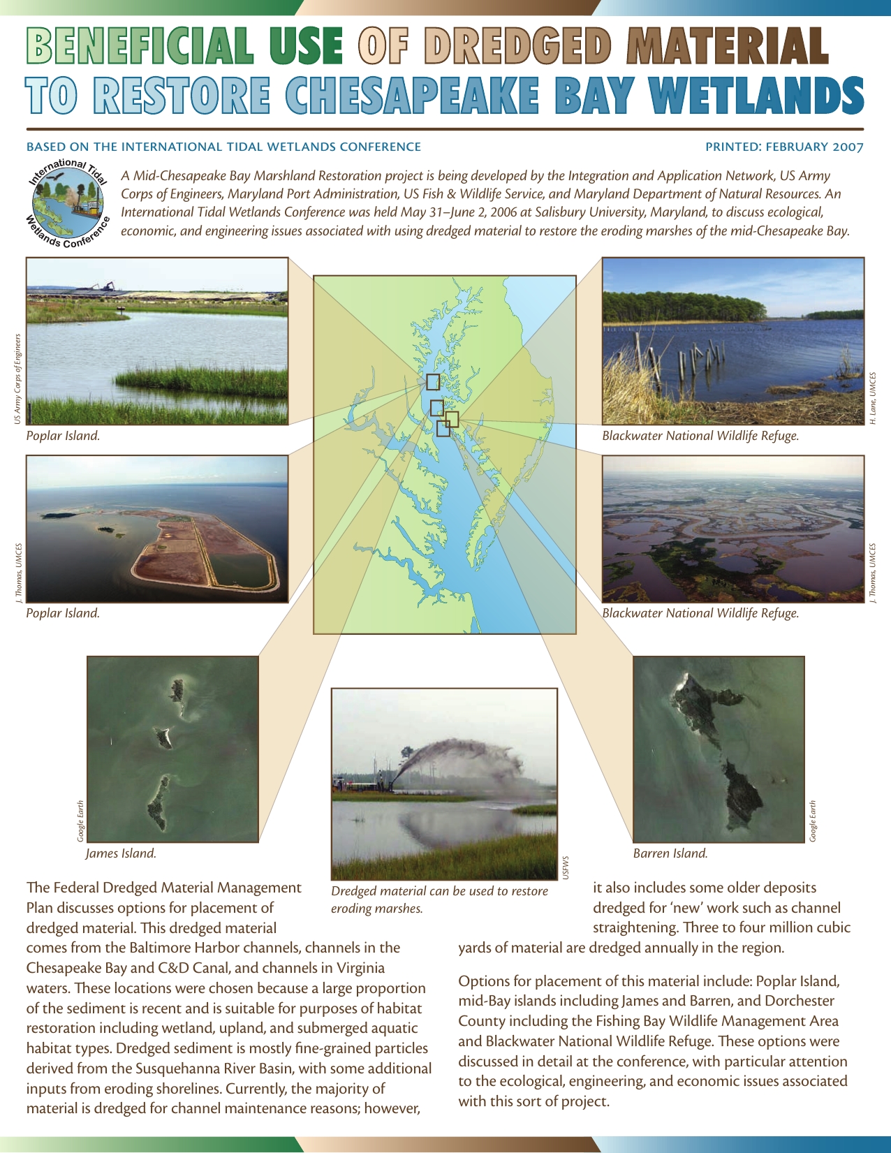 Beneficial use of dredged material to restore Chesapeake Bay wetlands ...