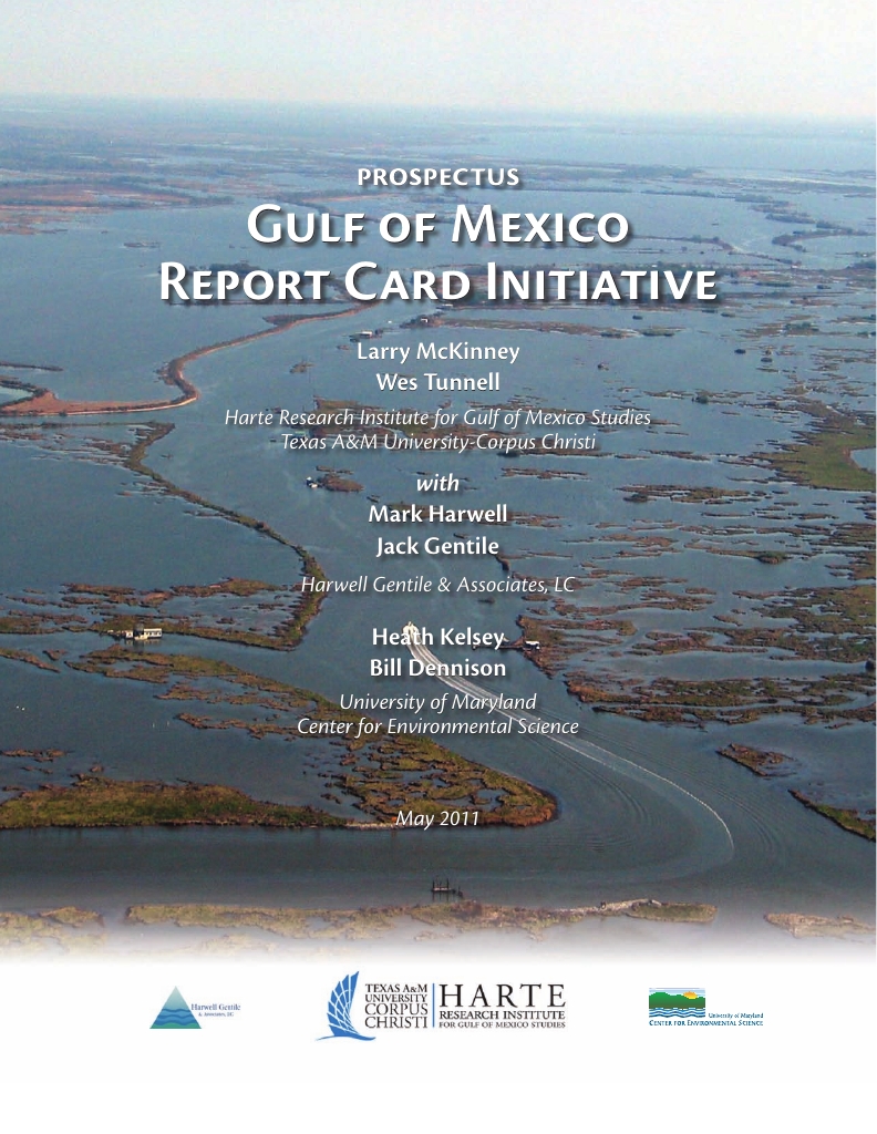 Gulf of Mexico Report Card Initiative | Publications | Integration and ...