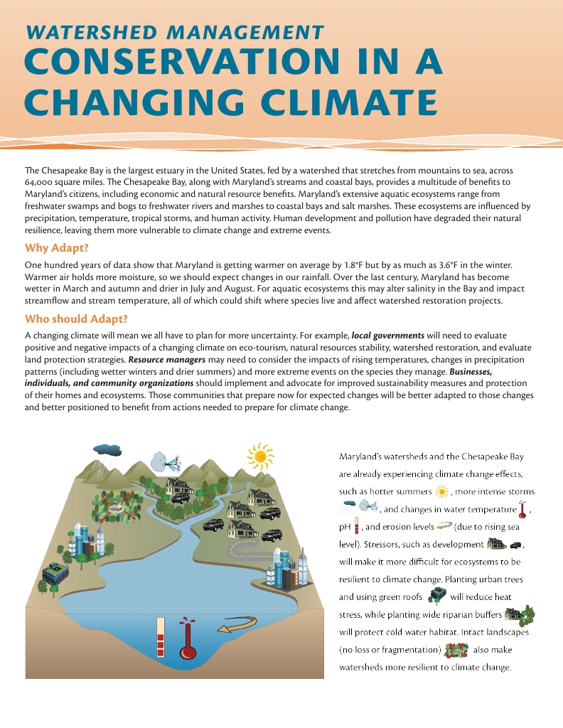 Watershed Management: Conservation in a changing climate | Publications ...