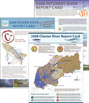 Individual tributary report cards produced for the Chester, Patuxent ...