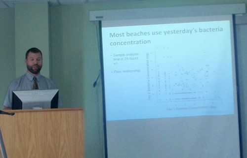 Discussion following Heath Kelsey seminar on beach and shellfish ...