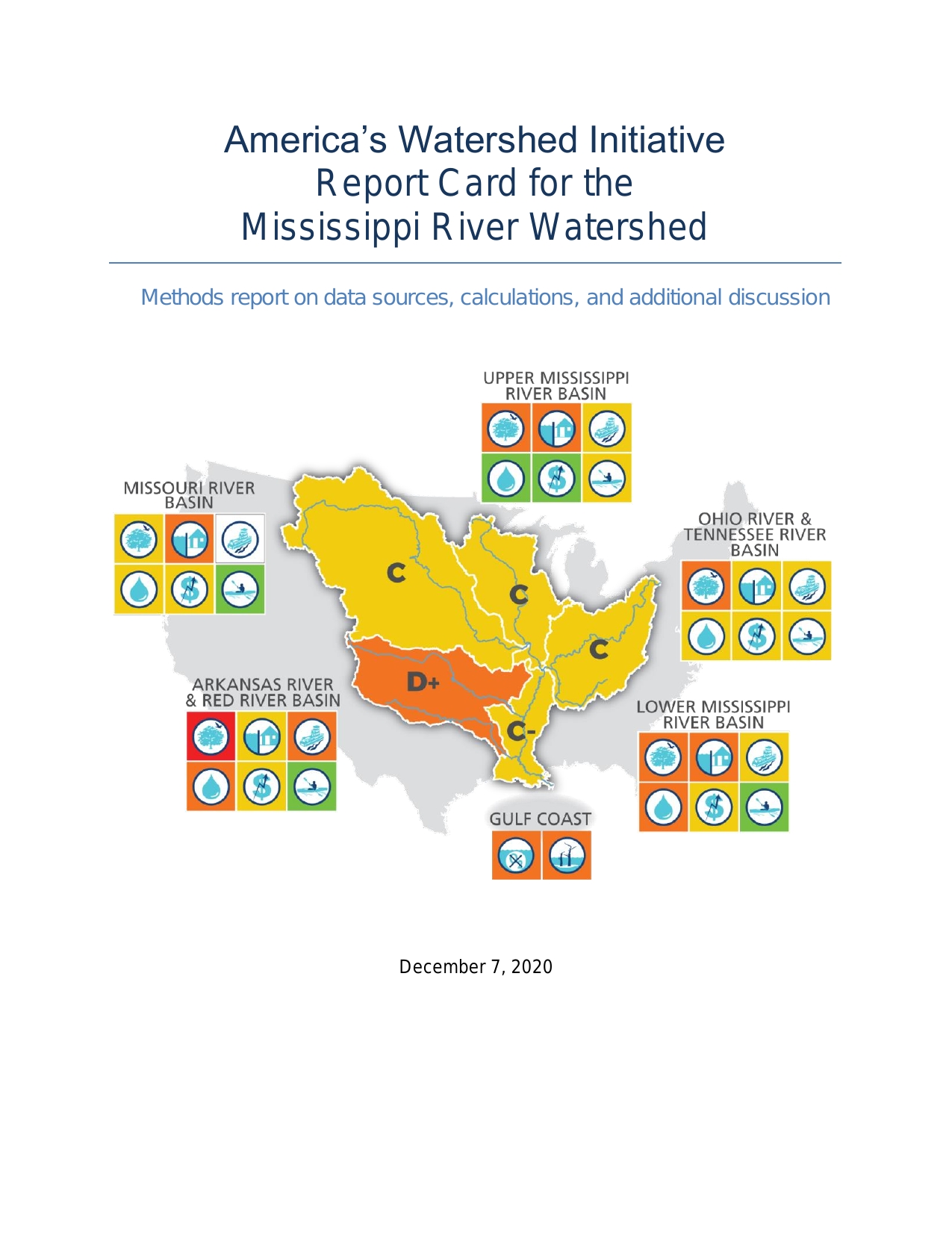 2020 Mississippi River Watershed Report Card Methods Document ...